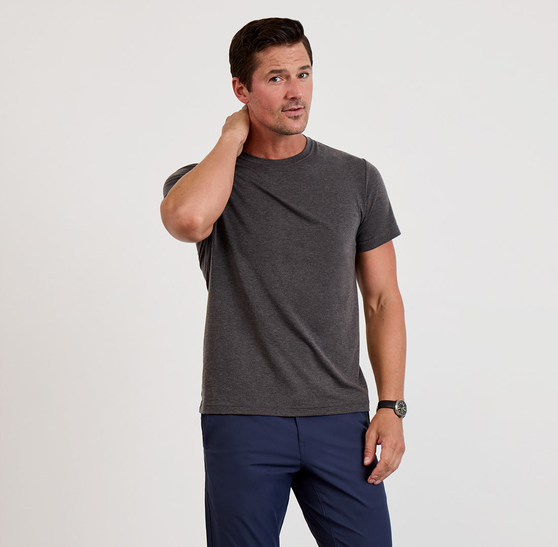Dark Grey Performance T-Shirt | Bluffworks