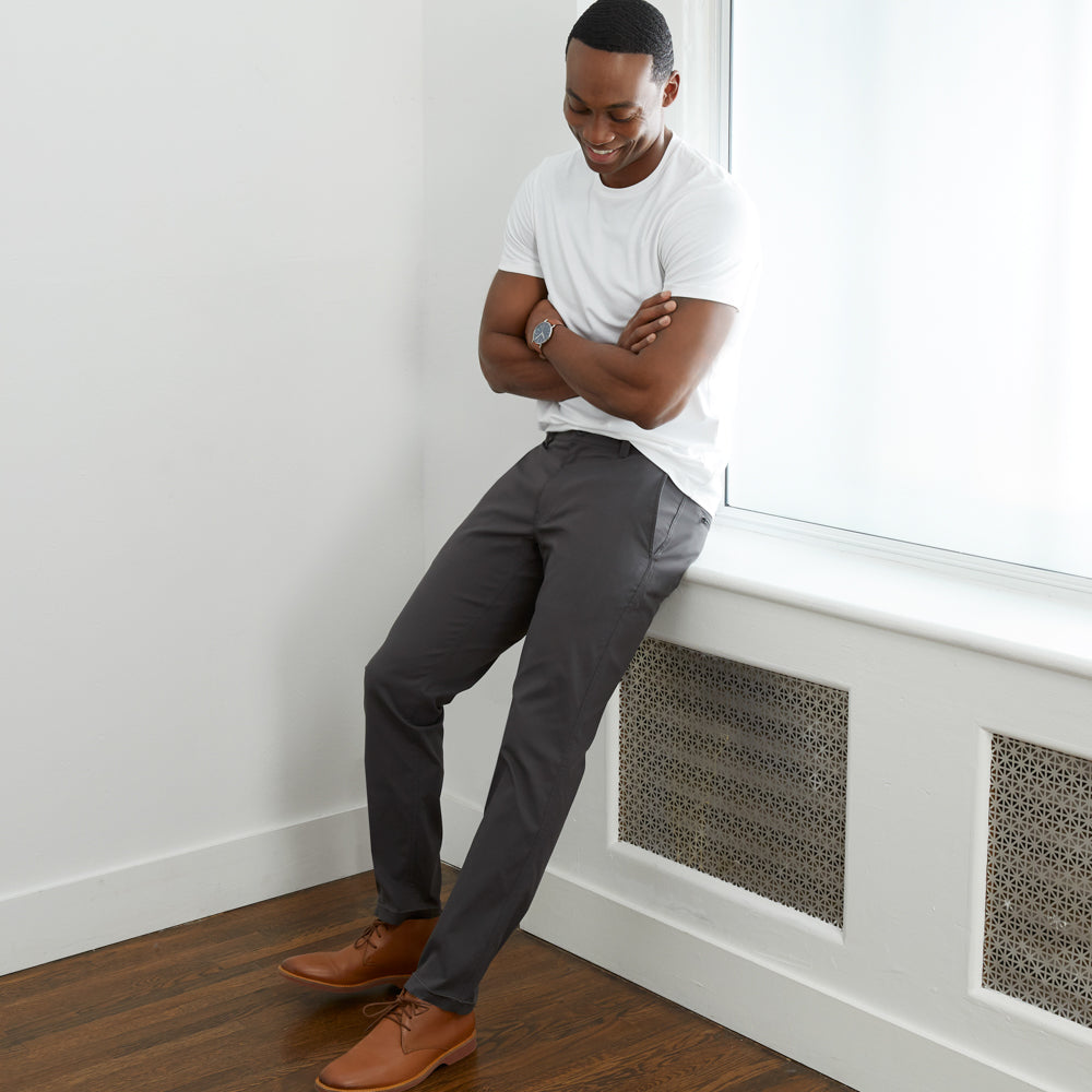 Wrinkle-Free Grey Chinos - No Iron Needed | Bluffworks